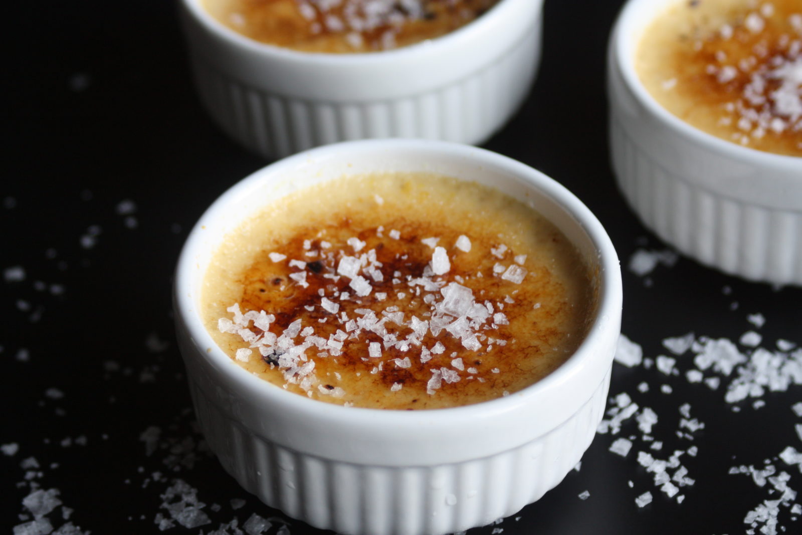 salted butterscotch creme brûlée - Adoring Kitchen